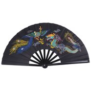 KUNG FU METAL FIGHTING FAN 14.75" OVERALL - Black - Walmart.com