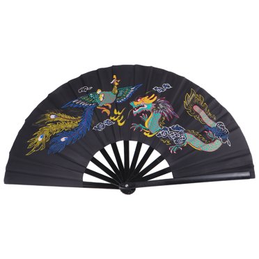 KUNG FU METAL FIGHTING FAN 14.75" OVERALL - Black - Walmart.com