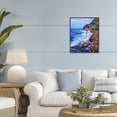 Stupell Industries Cliffside Ocean Spray Black Framed Giclee Art ...
