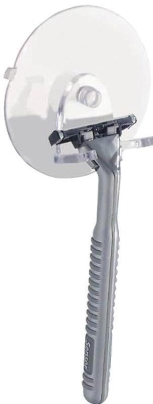 InterDesign 28400 Razor Holder, Plastic, Clear, Suction - Walmart.com