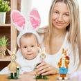 Easter Bunny Cartoon Animal Figurine, Decorative Statue For Home ...