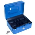 Stalwart 8 Inch Locking Cash Box with Coin Tray - Walmart.com