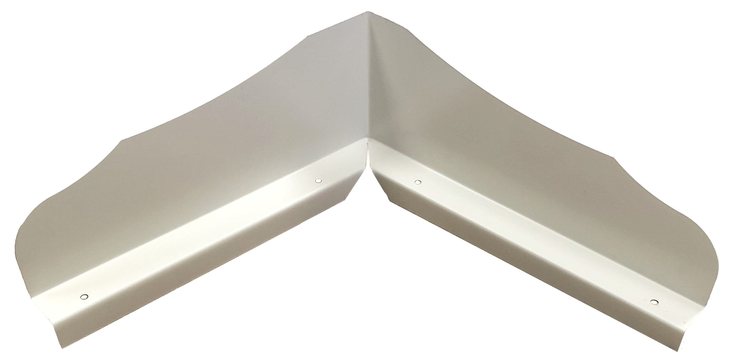 Bent (Inside Corner) Ornamental Gutter Valley Splash Guards - 12 ct ...
