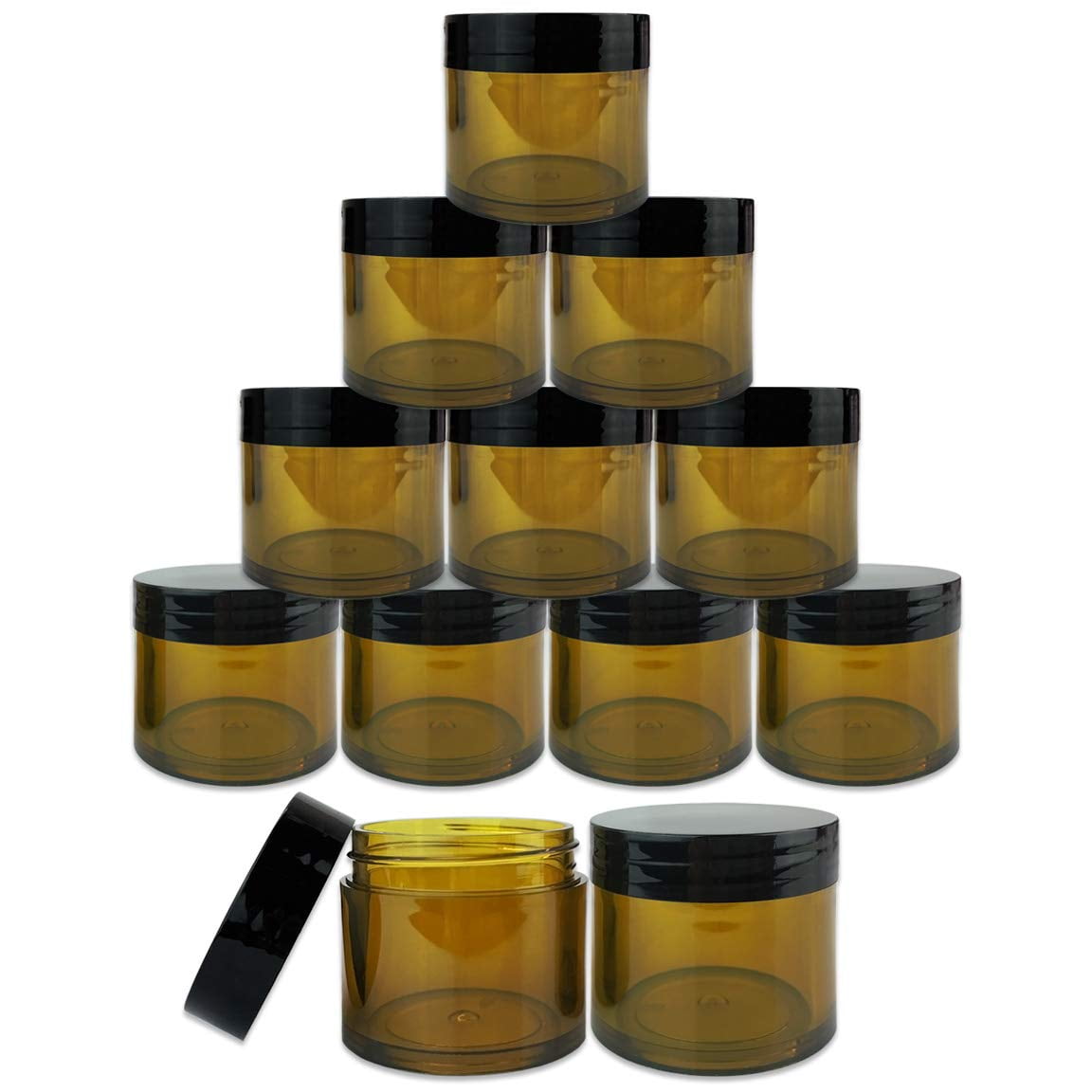 Beauticom 6 Pieces 30G/30ML(1 Oz) High Quality Thick Wall Round Clear ...