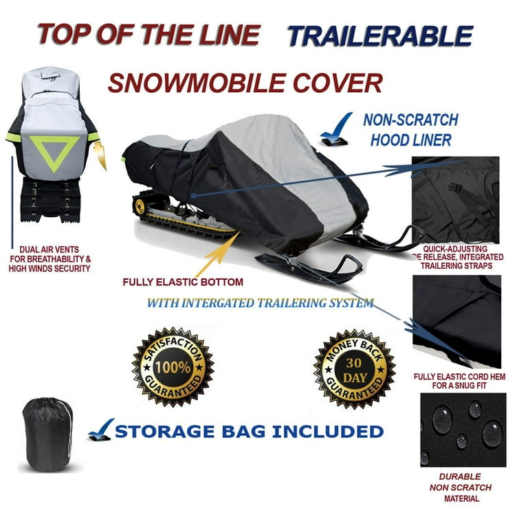Snowmobile Covers For Polaris 600D Snowmobile Travel And Storage Cover ...