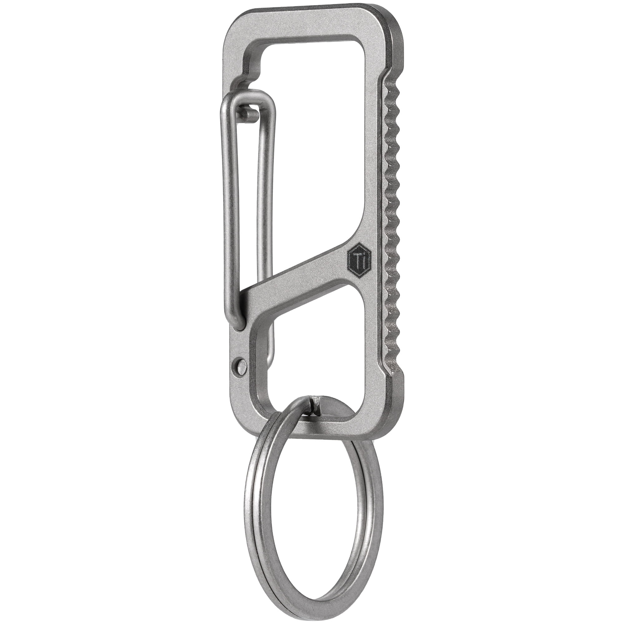 KeyUnity KM06 Keychain Carabiner Clip, Anti-lost Quick Release Titanium ...