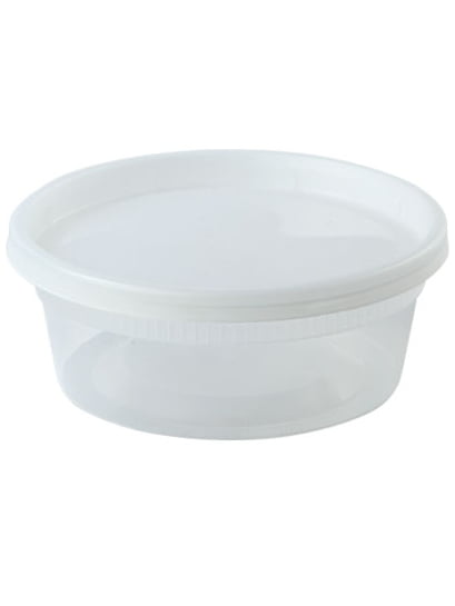 8oz. Clear Plastic Disposable Containers w/ Lids, *Case of 240 ...