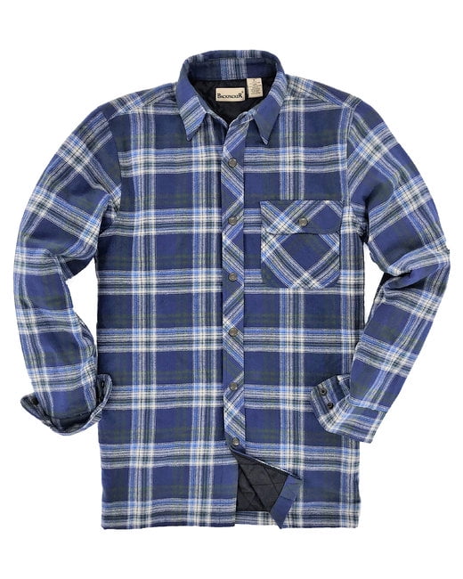 Backpacker Men's Flannel Shirt Jacket with Quilt Lining - Walmart.com