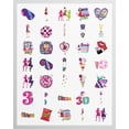 35pcs Party Stickers Stationery Stickers Birthday DIY Stickers Disco ...