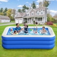GVDV Blow Up Pool, Thickened Inflatable Pool for Kids, Adults, Family ...