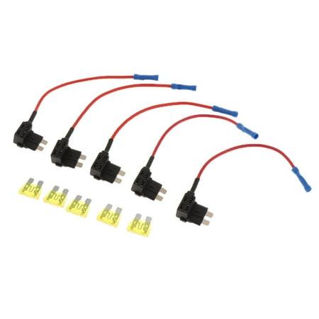 12V 24V Car Fuse TAP Adapter Fuse Holder with 20A Fuse [Upgraded Fuses ...
