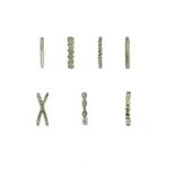 Time and Tru 7 Pack Rings with Stones, Variety of Styles and Textures ...