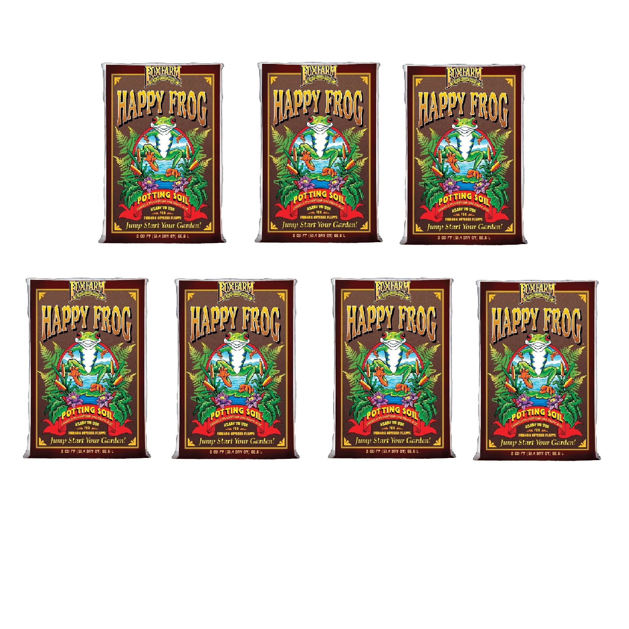 Foxfarm Happy Frog Ph Adjusted Garden Potting Soil Mix, 2 Cubic Feet ...