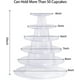 Casewin 6 Tiers Macaron Tower Display Stand, Round Stackable Cookie ...