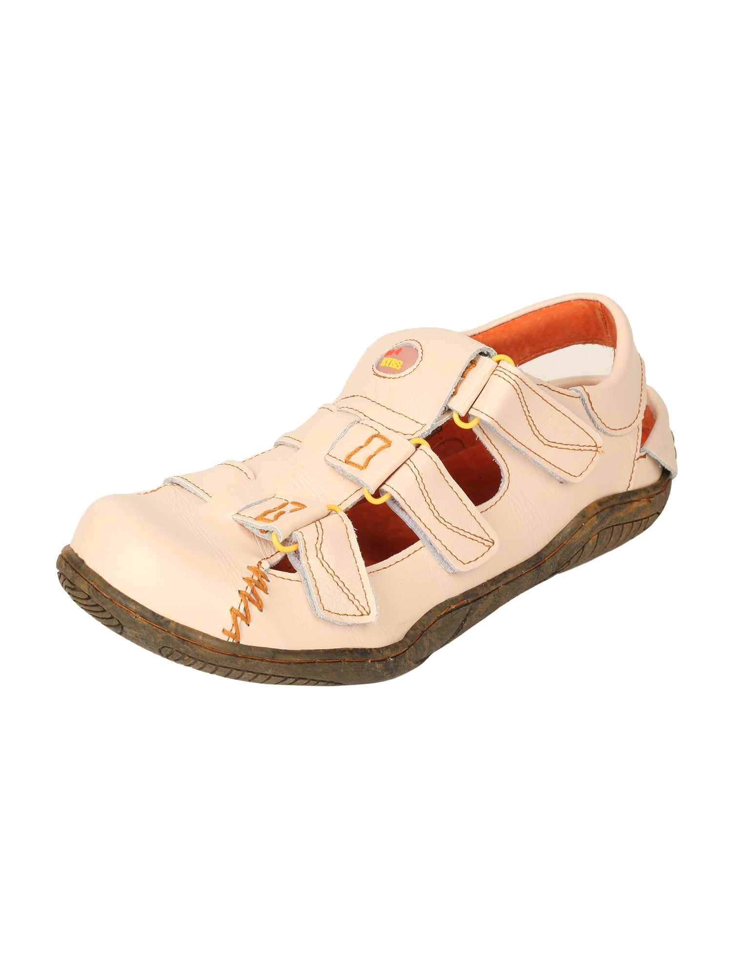 TMA EYES Women's Hook and Loop Closed-Toe Leather Sandal - Walmart.com