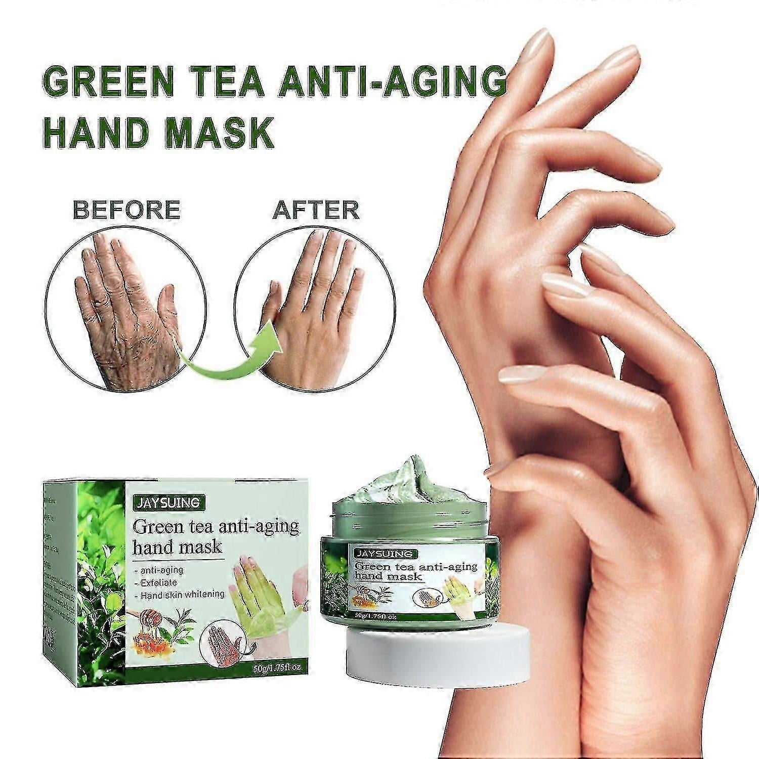 A Jaysuing Green Tea Anti-Aging Hand Mask- | Bodega Aurrera en línea