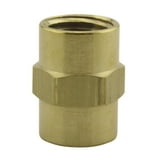 Female Hex Coupling Brass Fitting 2 Pack - Walmart.com