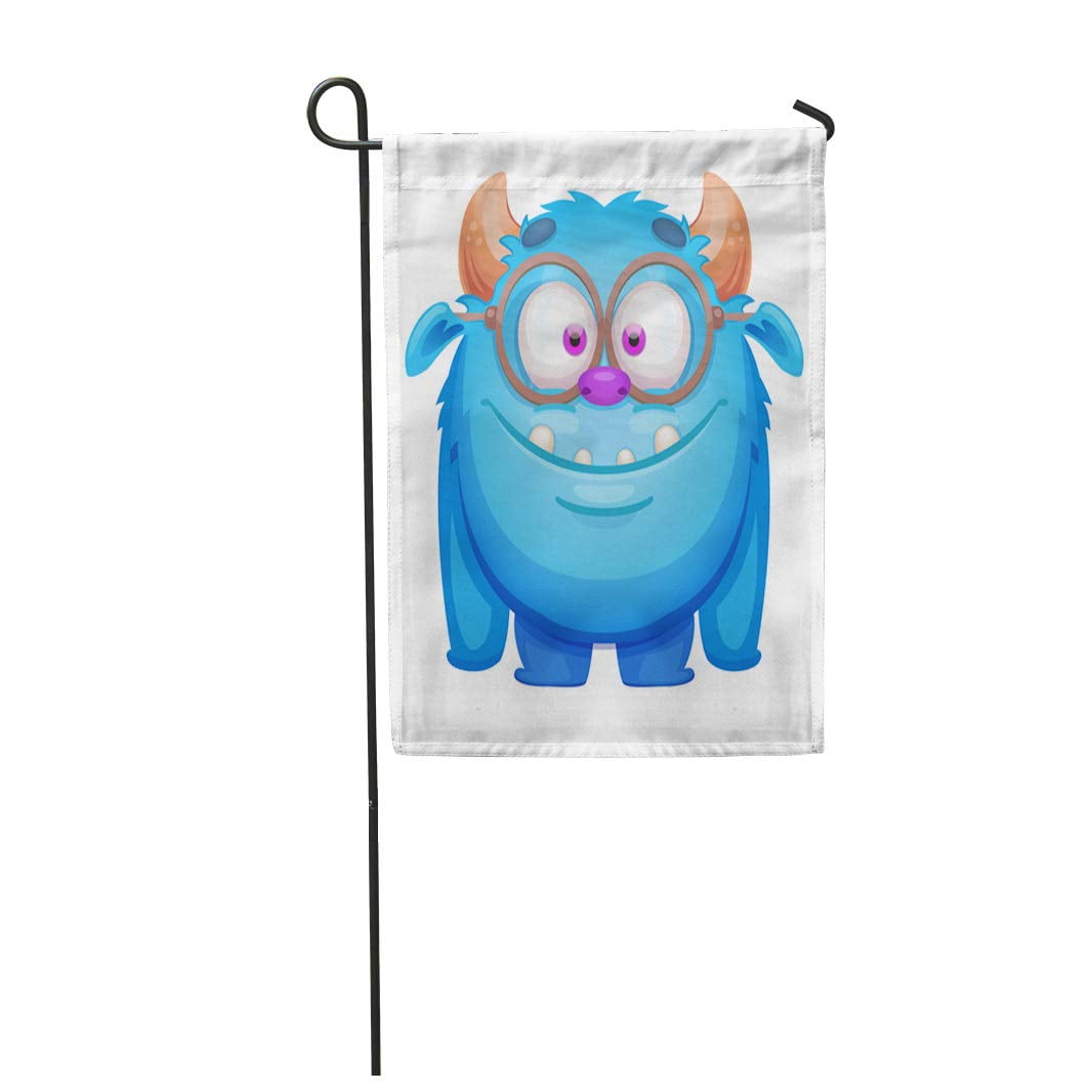 LADDKE Blue Character Cute Cartoon Monster Alien Funny Glasses Devil ...