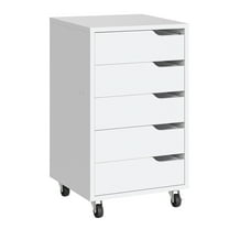 7 Drawer Mobile File Cabinet with Wheels, Under Desk Storage Organizer ...