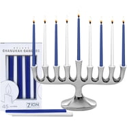 Zion Judaica Nickel Plated Chanukah Candle Menorah - Artistic Maze ...