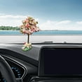 NIUBWJL Car Center Console Decoration Simulation Flower Tree ...
