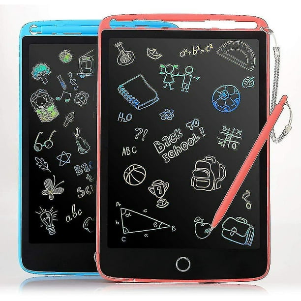Paquete de 2 tabletas de escritura - Tablero de dibujo de pantalla colorido 8.5 pulgadas Doodle ...