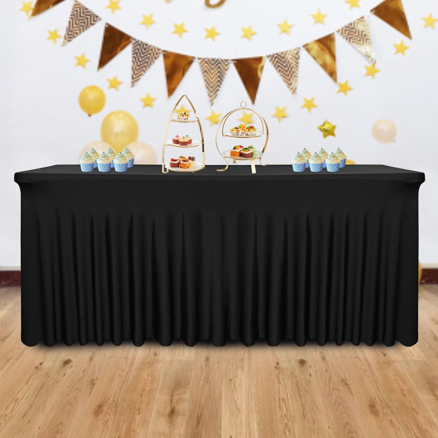 Click here for Unbranded 1 Pack 72lx30wx30h White Table Skirt For... prices