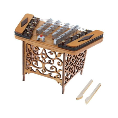 Miniature Chinese Yangqin Dulcimer for Birthday Gift 10x6cm | Walmart ...