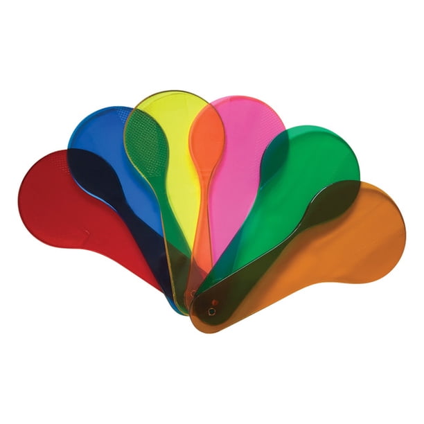 American Scientific Transparent Color Paddle Set, 6 in, Assorted Color ...