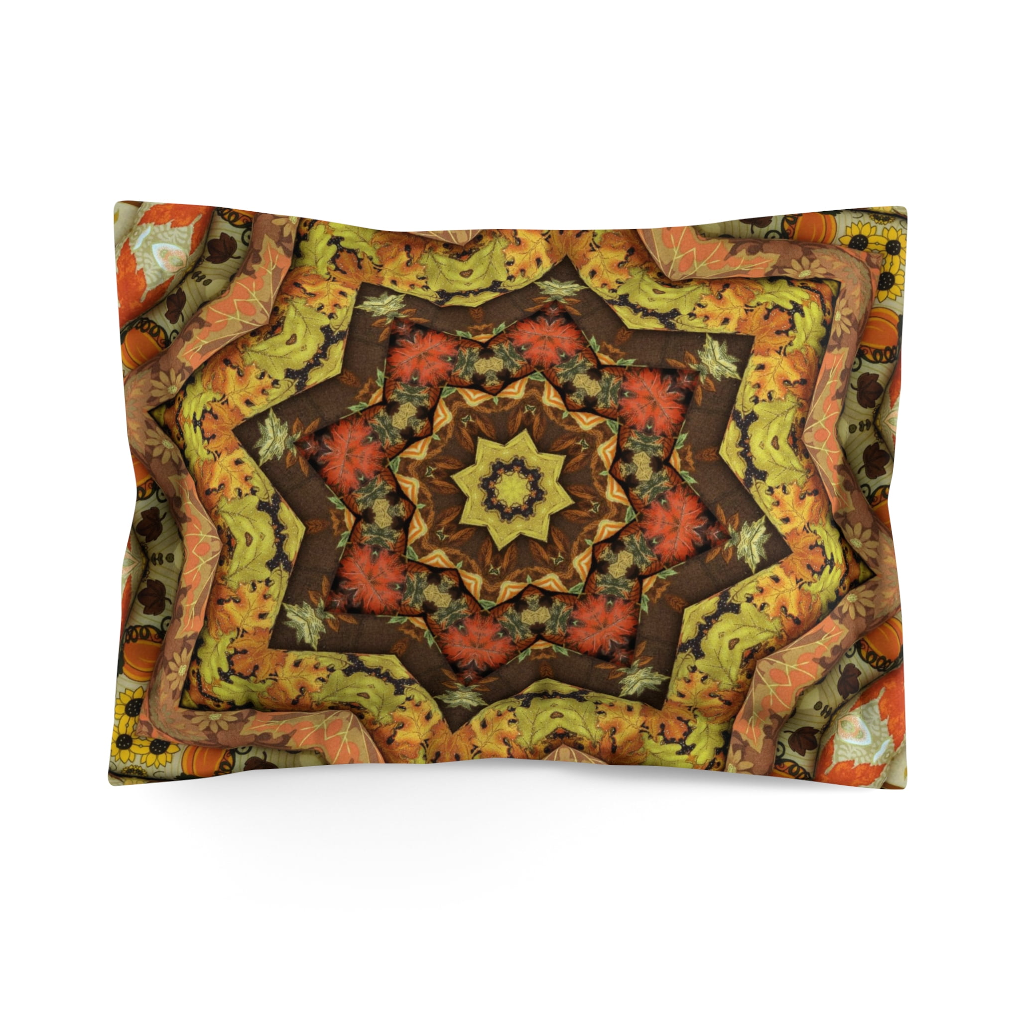 Fall Quilt Pattern Pillow Sham - Walmart.com