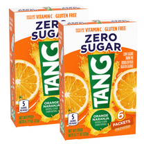 Tang Zero Sugar Orange Drink Mix, Naturally Flavored, On-The-Go Packets ...