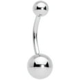 Body Candy 4pc Bonus Pack Anodized Steel Belly Ring Rosy Clear Accent