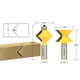 Edge Banding Router Bit Set V-Design Tongue & Groove - 1/2" Shank ...
