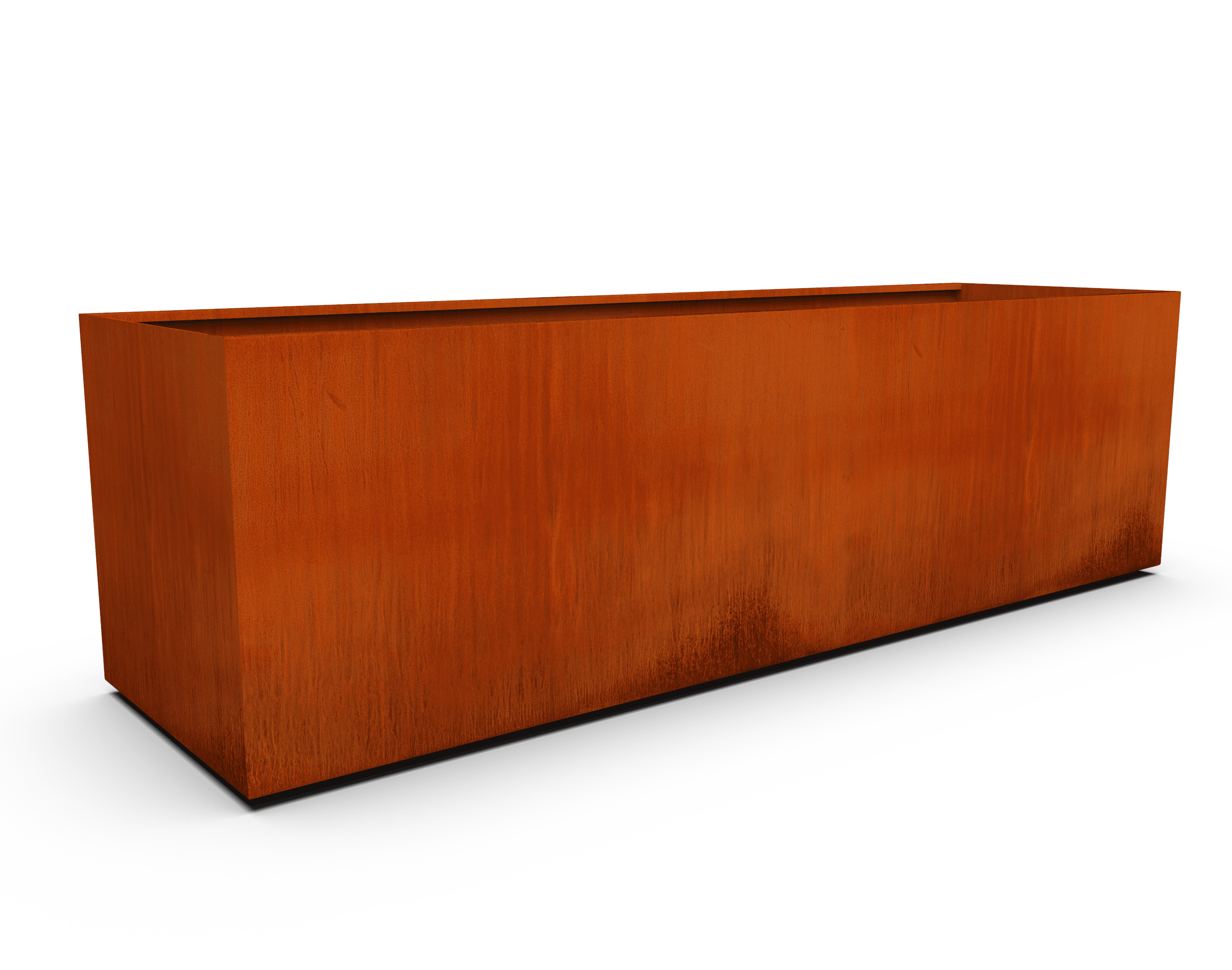 PLANTERCRAFT Corten Steel metal planter box, Rectangular sizes, Modern ...
