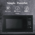1.1 Cu. Ft Countertop Microwave Oven 1000 Watts Auto Cook Defrost Easy ...