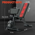 Adjustable Weight Bench, Exercise Dumbbells Bench for Full Body Workout ...