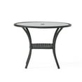Kala Outdoor Wicker Bistro Table, Grey - Walmart.com