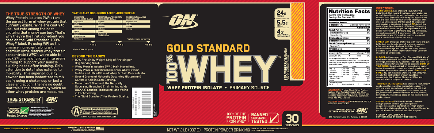 Optimum Nutrition Gold Standard Whey Protein - Nepal | Ubuy