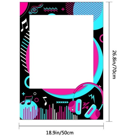 Music Photo Booth Frame.Music Party Decoration Photo Booth Props,Tik ...