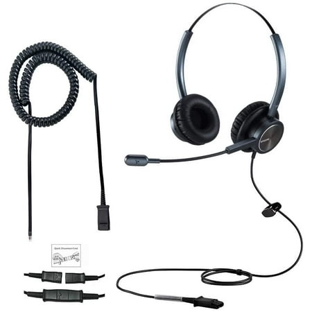maiker Call Center Telephone Headset with Noise Canceling Microphone ...