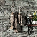 Wooden Fish Decor Hanging Wood Fish Decorations for Wall, Rustic ...