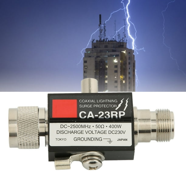 Surge Arrester, DC 350V Arrestor 400W Male To Female Surge Protector ...