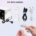 24Pcs Silicone Cable Ties，Reusable Cable Management Organizer for ...