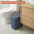 3 Gallon Paper Rope Bathroom Trash Can,Small Wicker Trash Cans with Lid ...