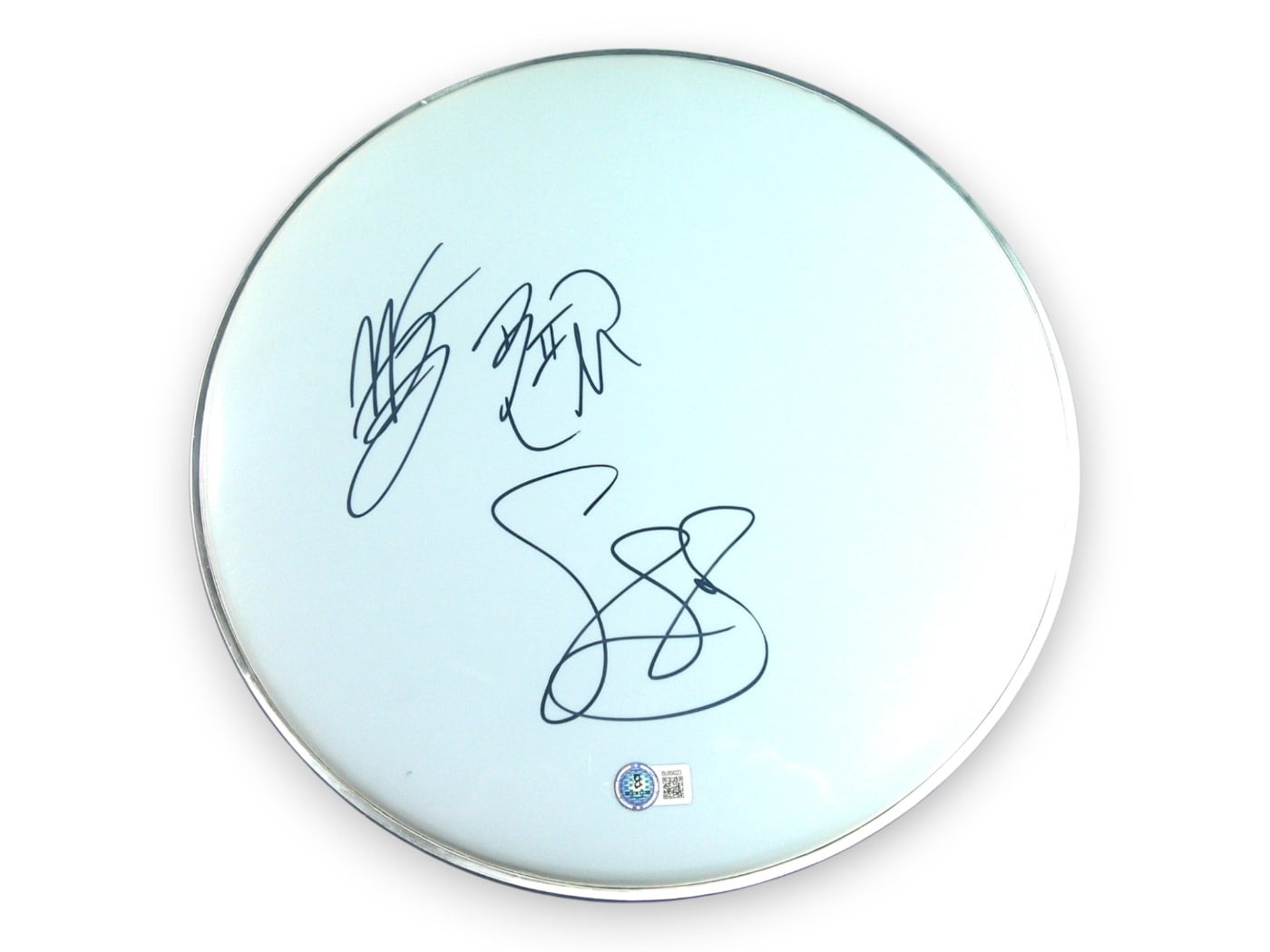 Wayna Morris Shawn Stockman Autographed 13" Drumhead Boys II Men BAS ...