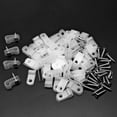 60pcs 3/8 Inch Nylon Cable Clamps, R-Type Wire Cable Clips with M4 ...