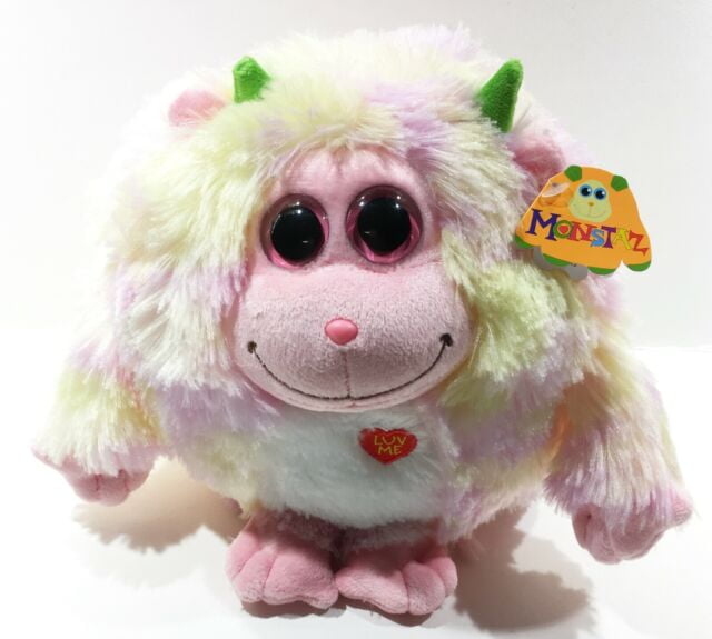 TY Monstaz - LOLA the Pink & Yellow Monster (Medium Size - 8 inch ...