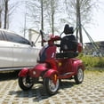 Xmatch 4-Wheel, 3-Speed Elderly Mobile Scooter, Adjustable Seat, Rear ...