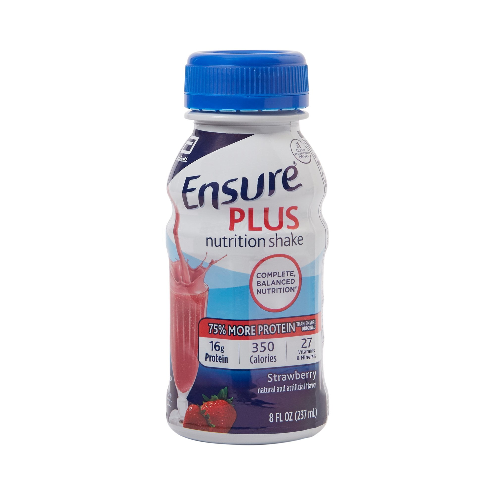 Ensure Plus Nutrition Shake, Ready to Use, Strawberry Flavor, 8 oz ...