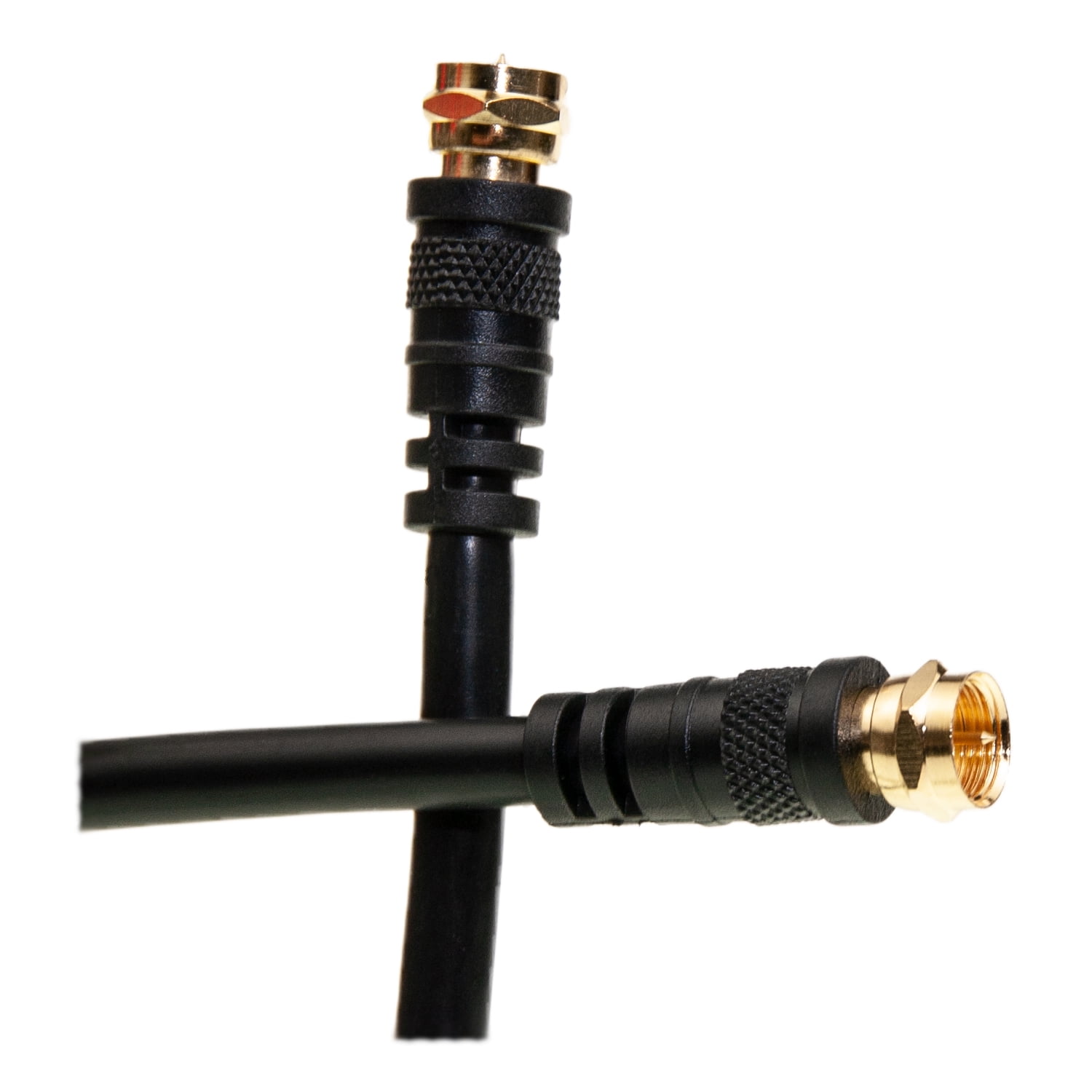 Cable Central LLC (5 Pack) F-pin RG6 Coaxial Cable, Black, F-pin Male ...
